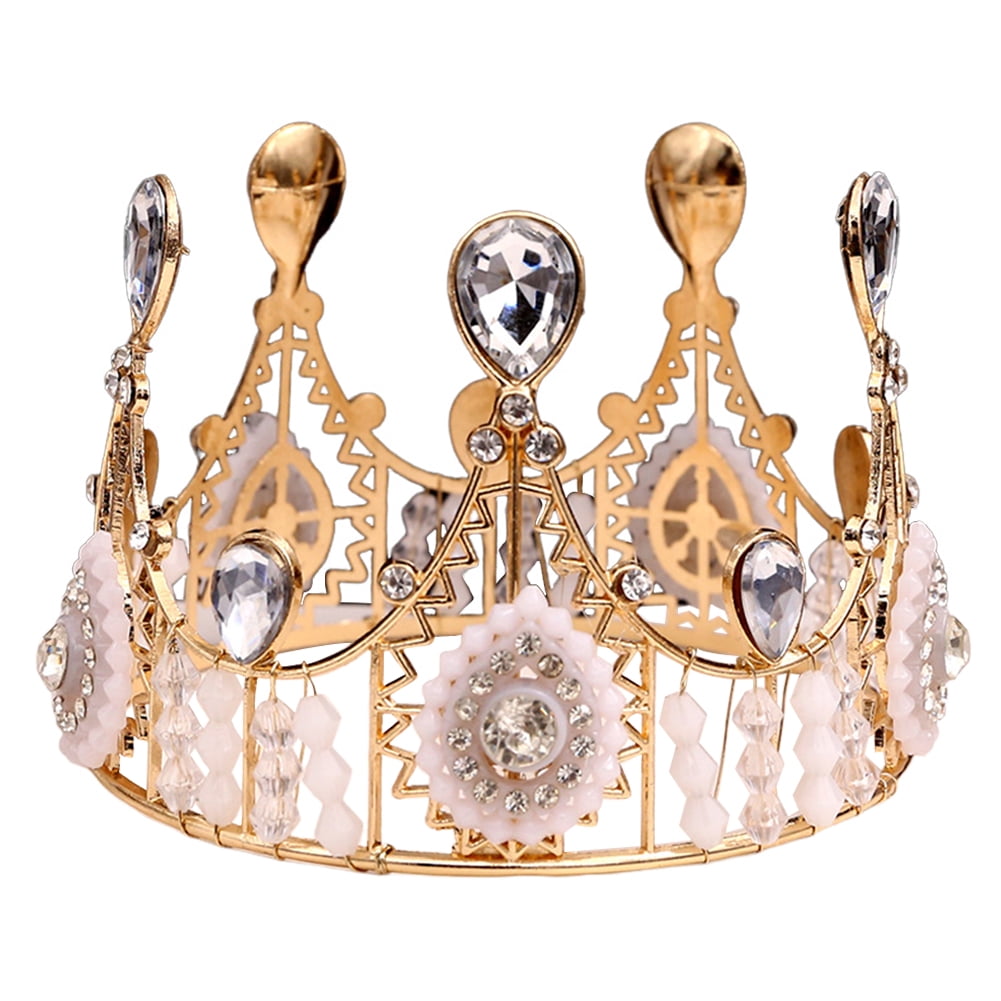 Crystal Crown Cake Topper Luxurious Iron Crown Cake Toppers with ...