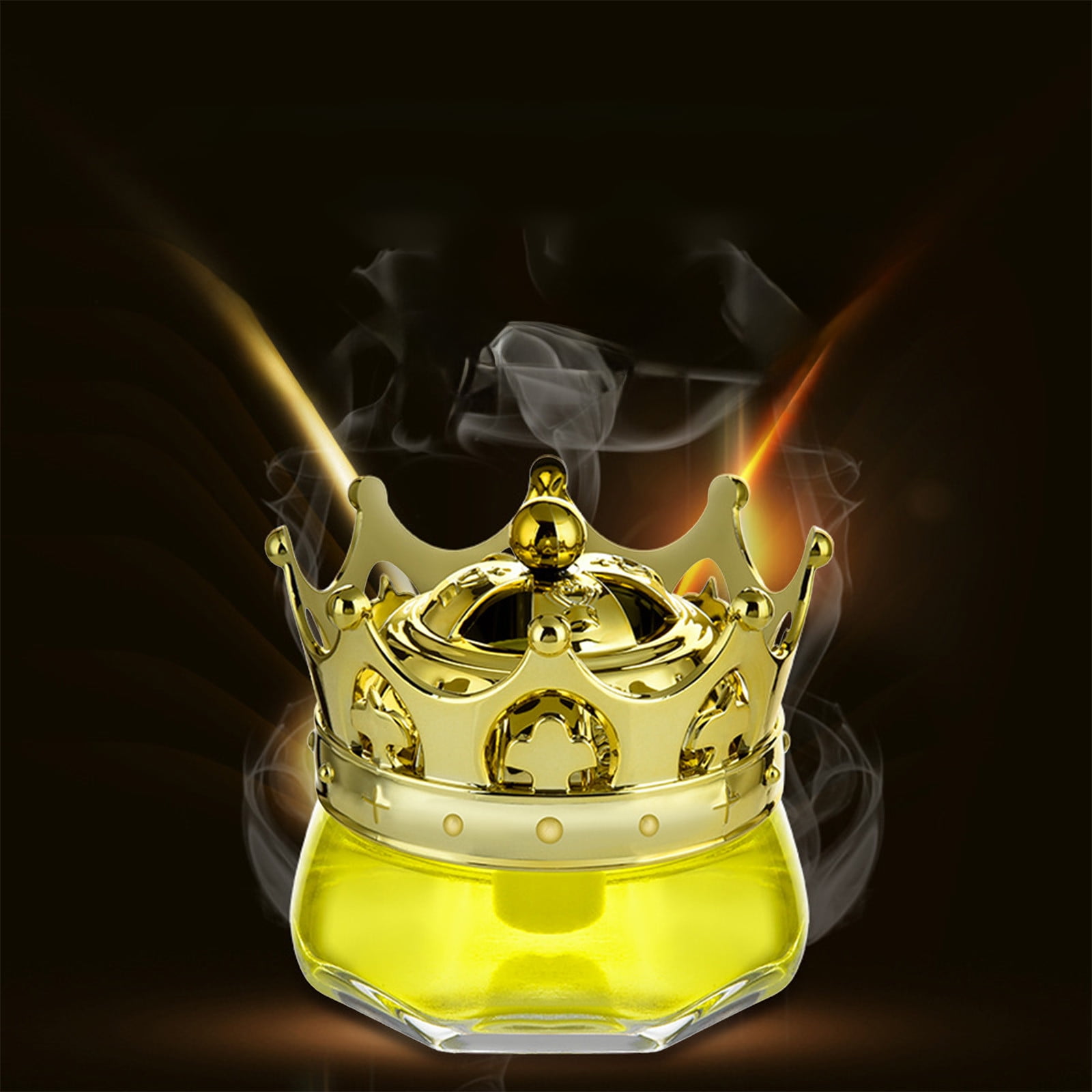 Crystal Crown Car Fragrance Diffuser,Perfume Bottle Holder Ornament ...