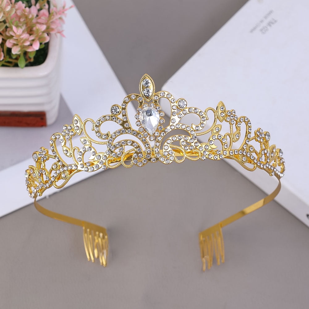 Crystal Crown Tiara Bridal Hair Accessories for Women Girls Princess ...