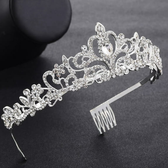 Crystal Crown Tiara Bridal Hair Accessories for Women Girls Princess ...