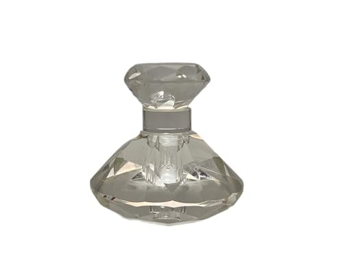 Crystal Cut Perfume Bottle - Gemstone shape with Flat top - Walmart.com