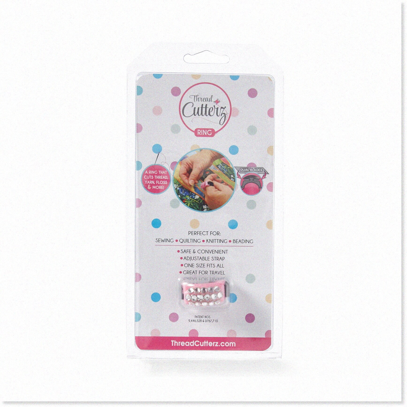 Crystal Cut Yarn Ring - Stainless Steel Embroidery Floss Cutter ...