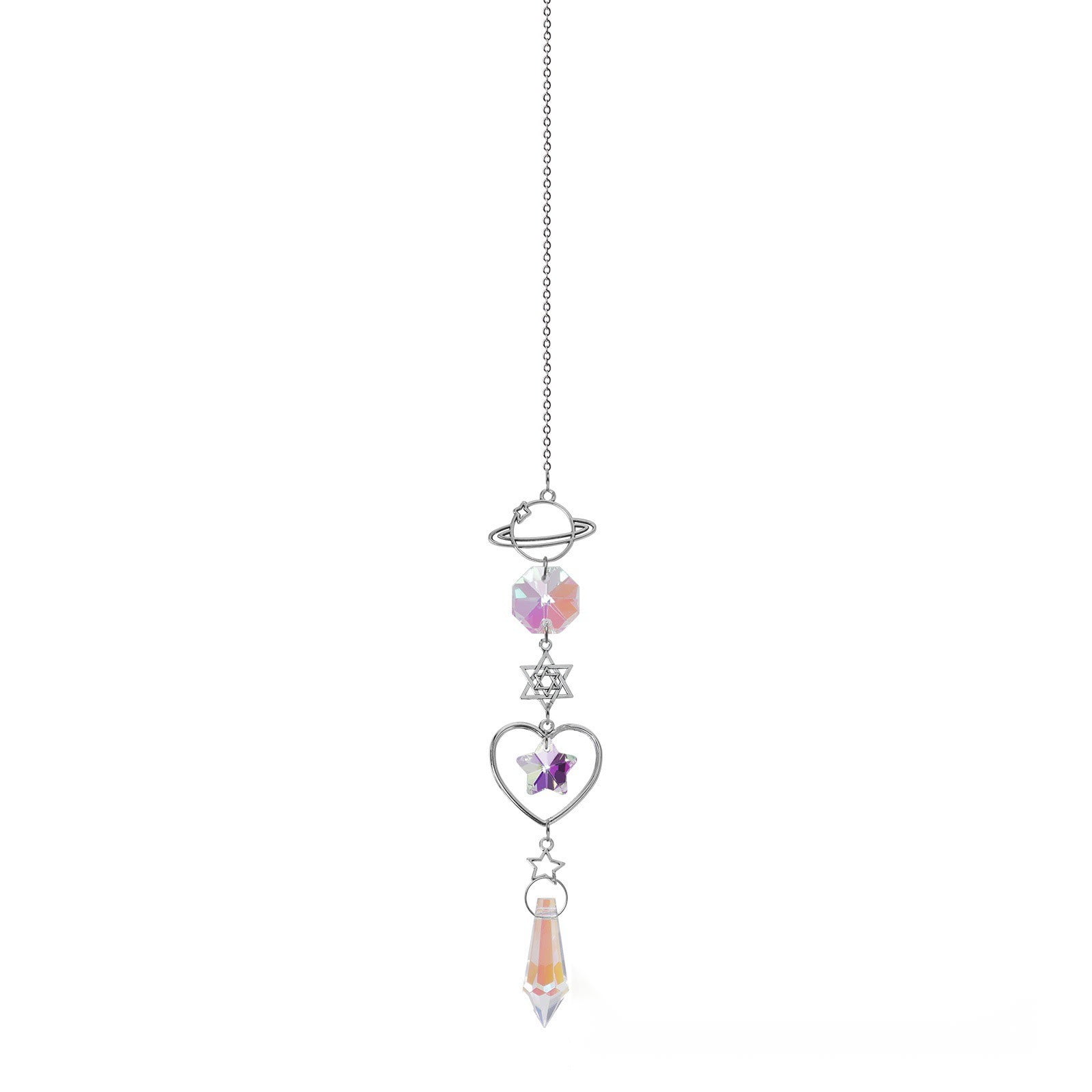 Crystal Decorations for Home 5-Piece Sunshine Catcher with Silver ...
