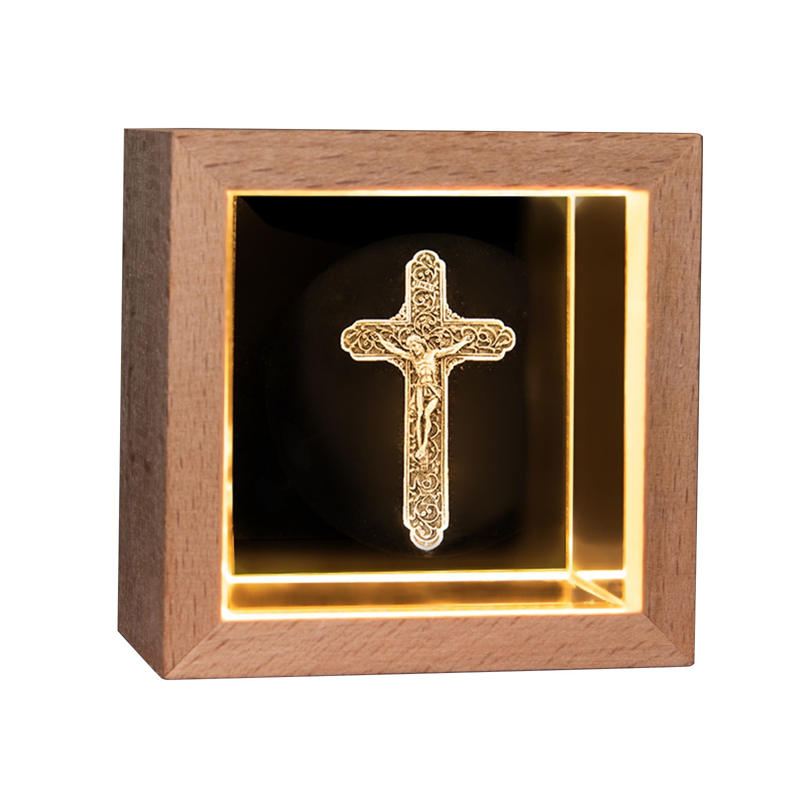 Crystal Desktop Ornament Originality Crystal Night Light Bedside Lamp ...