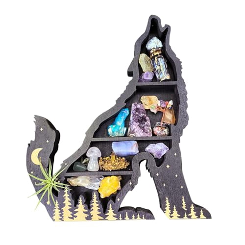 Crystal Display Shelf – Hanging Decorative Wall Shelf for Crystals ...