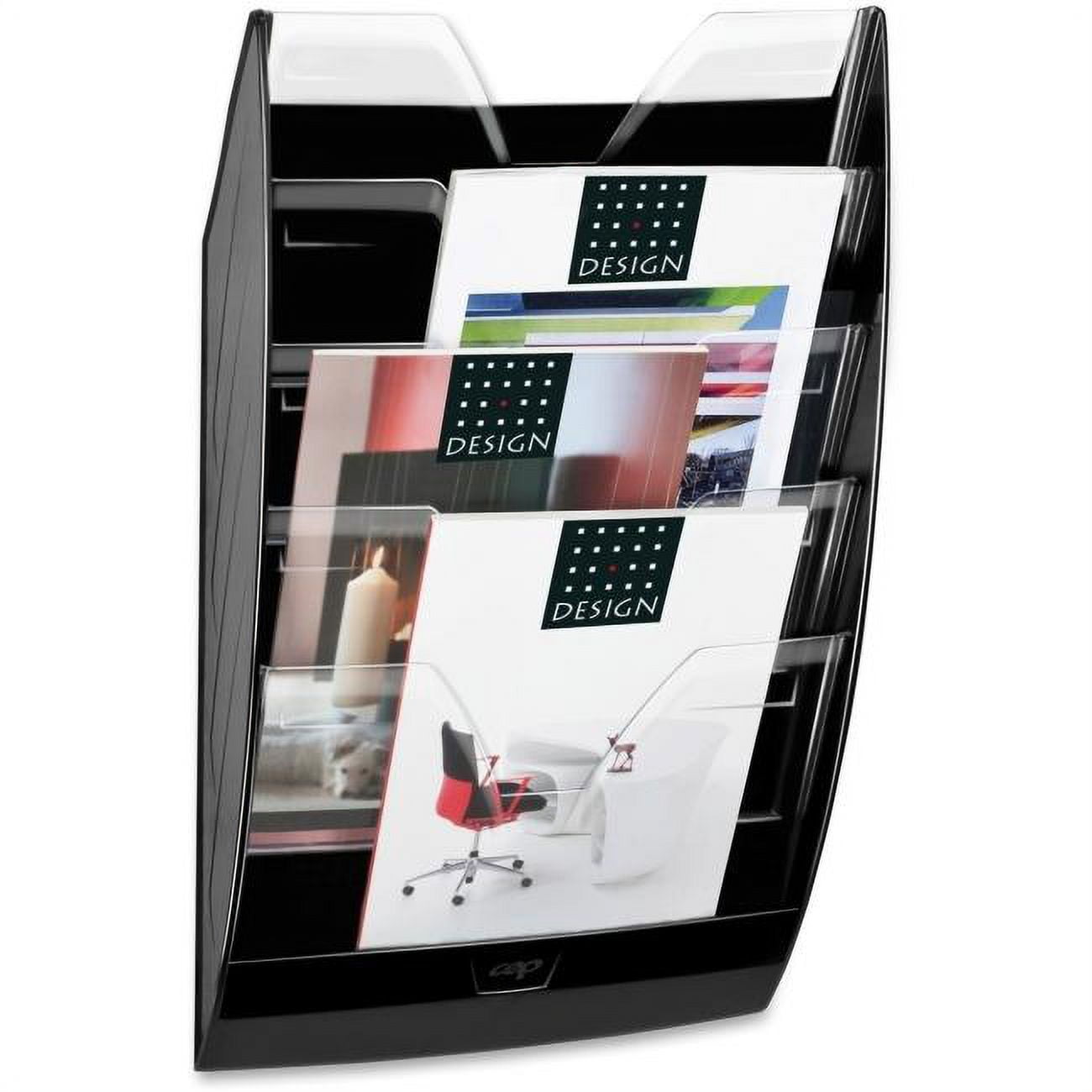 Crystal Dividers File Wall Rack - Black - Walmart.com