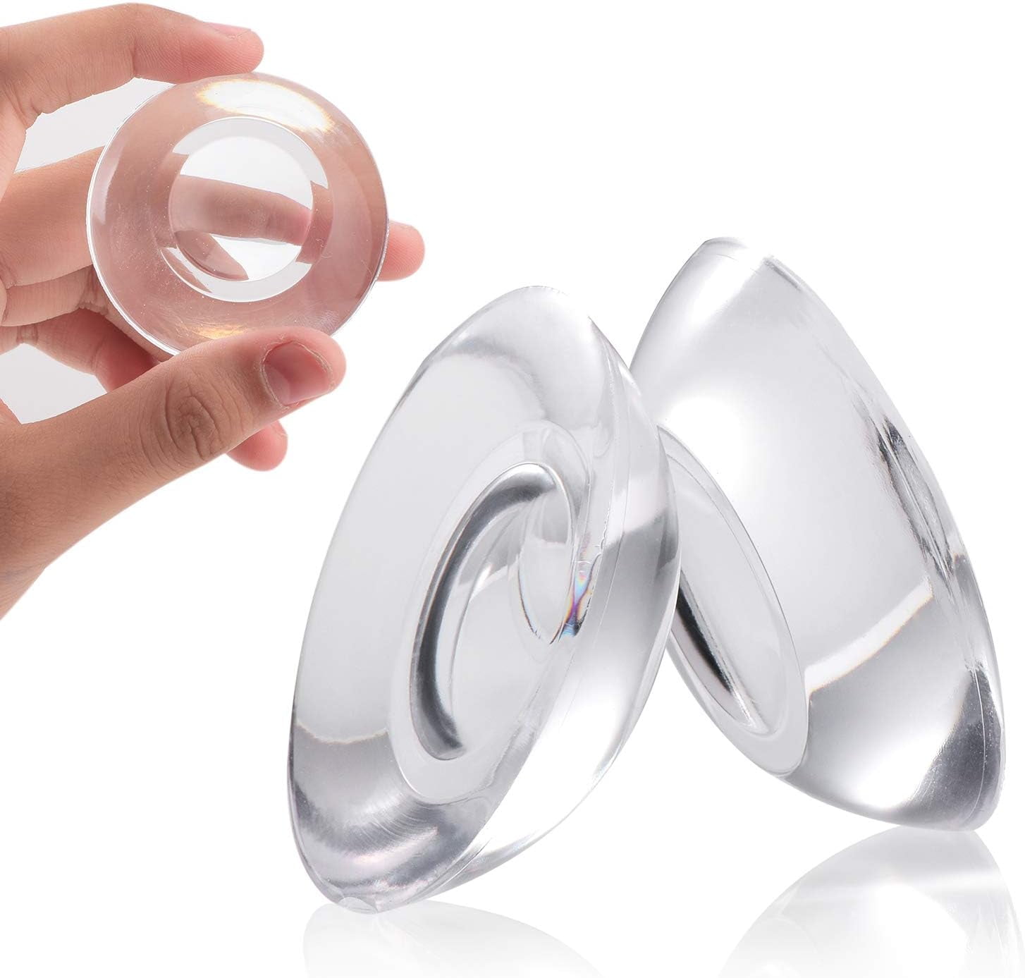 Crystal Dome Magnifying Paperweight, Clear Optics Enlarger for Reading ...
