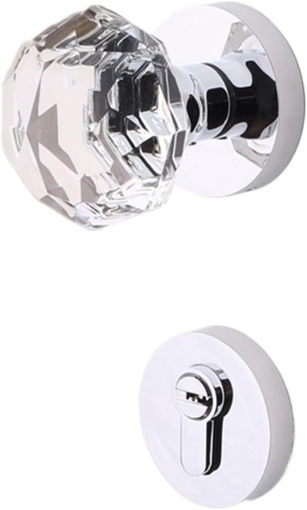 Crystal Door Lock Ball Lock American Golden Light Luxury Indoor Door ...