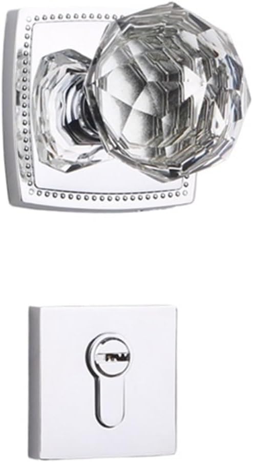 Crystal Door Lock Ball Lock American Golden Light Luxury Indoor Door ...