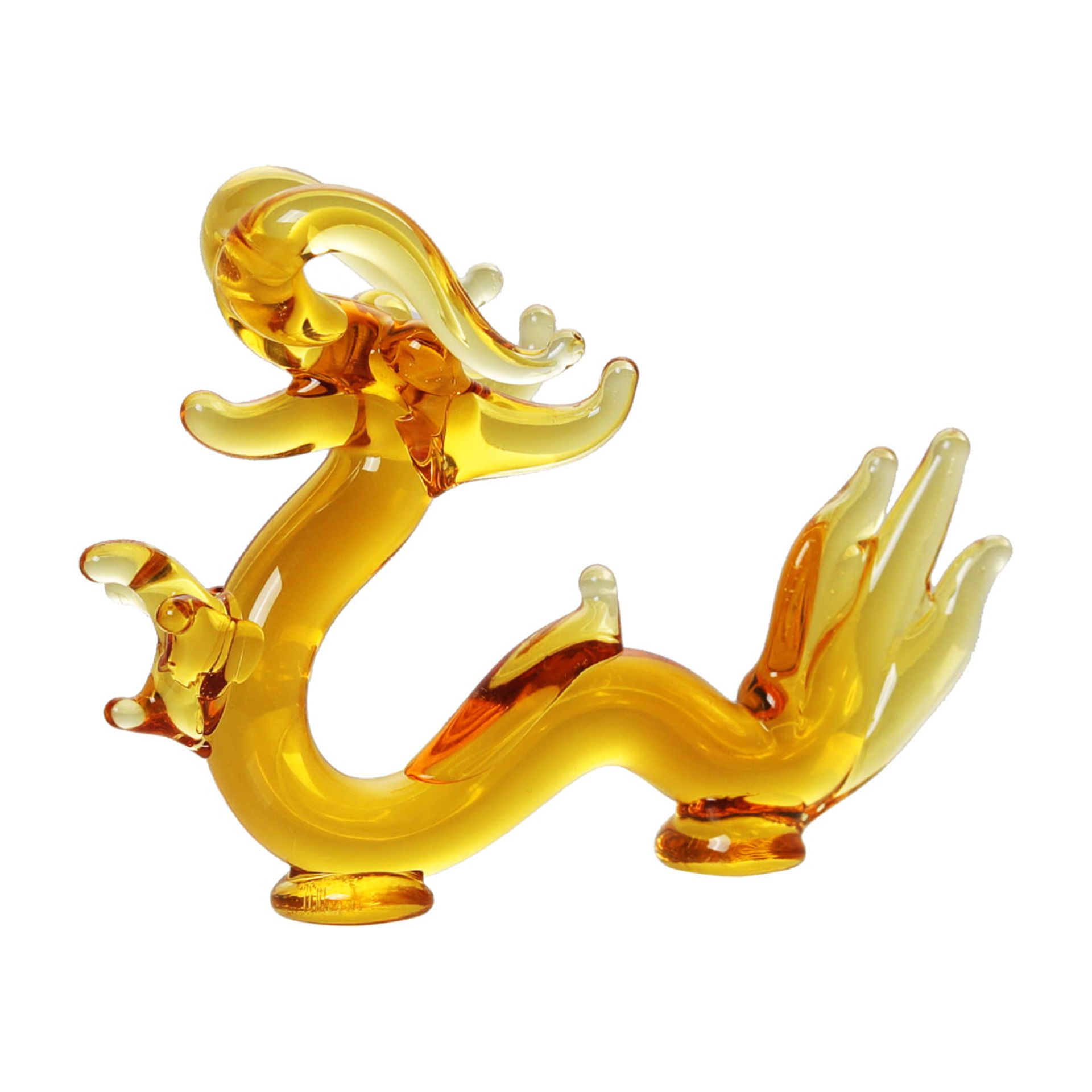 Crystal Dragon Figurine，Hand Blown Glass Dragon Figurines Figurines ...
