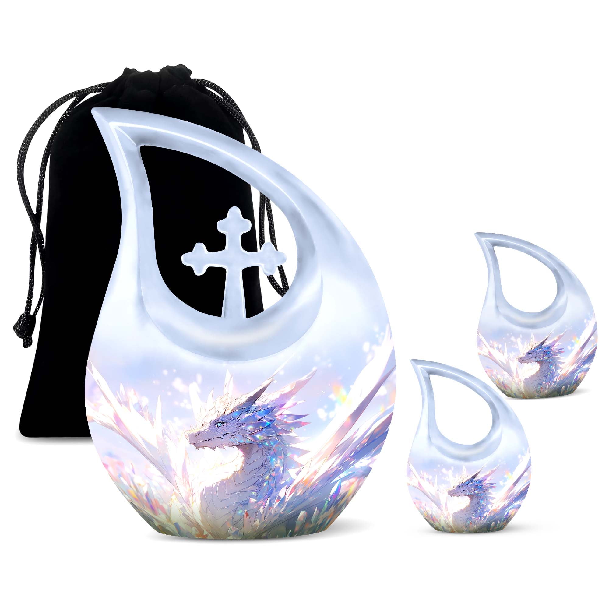 The Crystal Dragon Urn - Adult Cremation Urns - Urn For Human Ashes ...