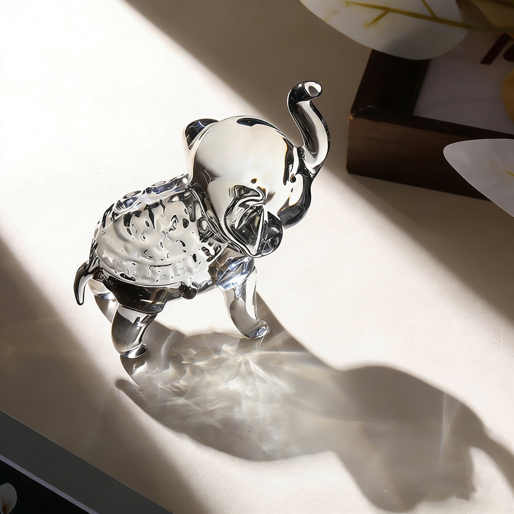 Crystal Elephant Figurines 3.14in Glass Elephants，Animal Collectible ...