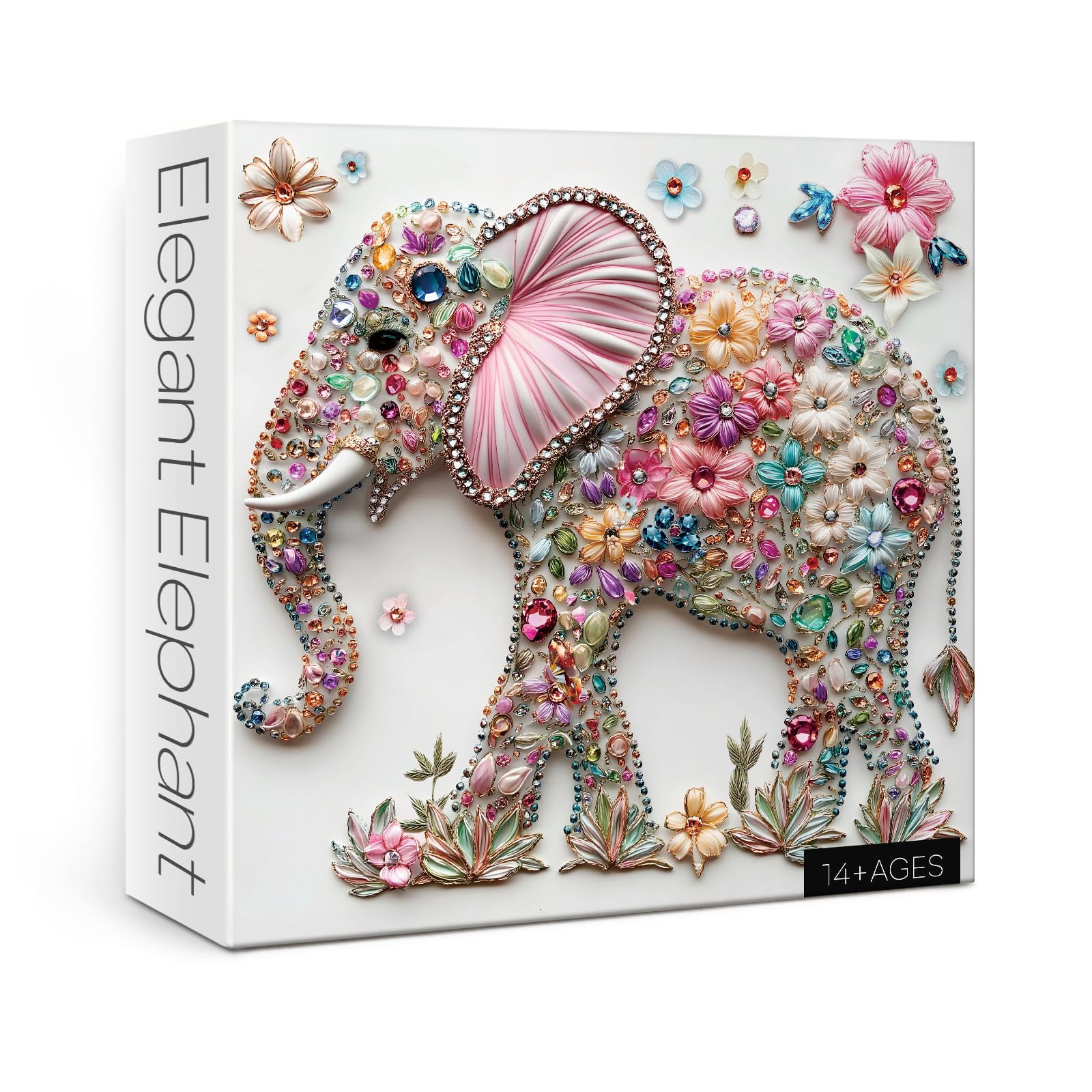Crystal Elephant Puzzles for AIF9 Adults 1000 Pieces, Cute Animal ...