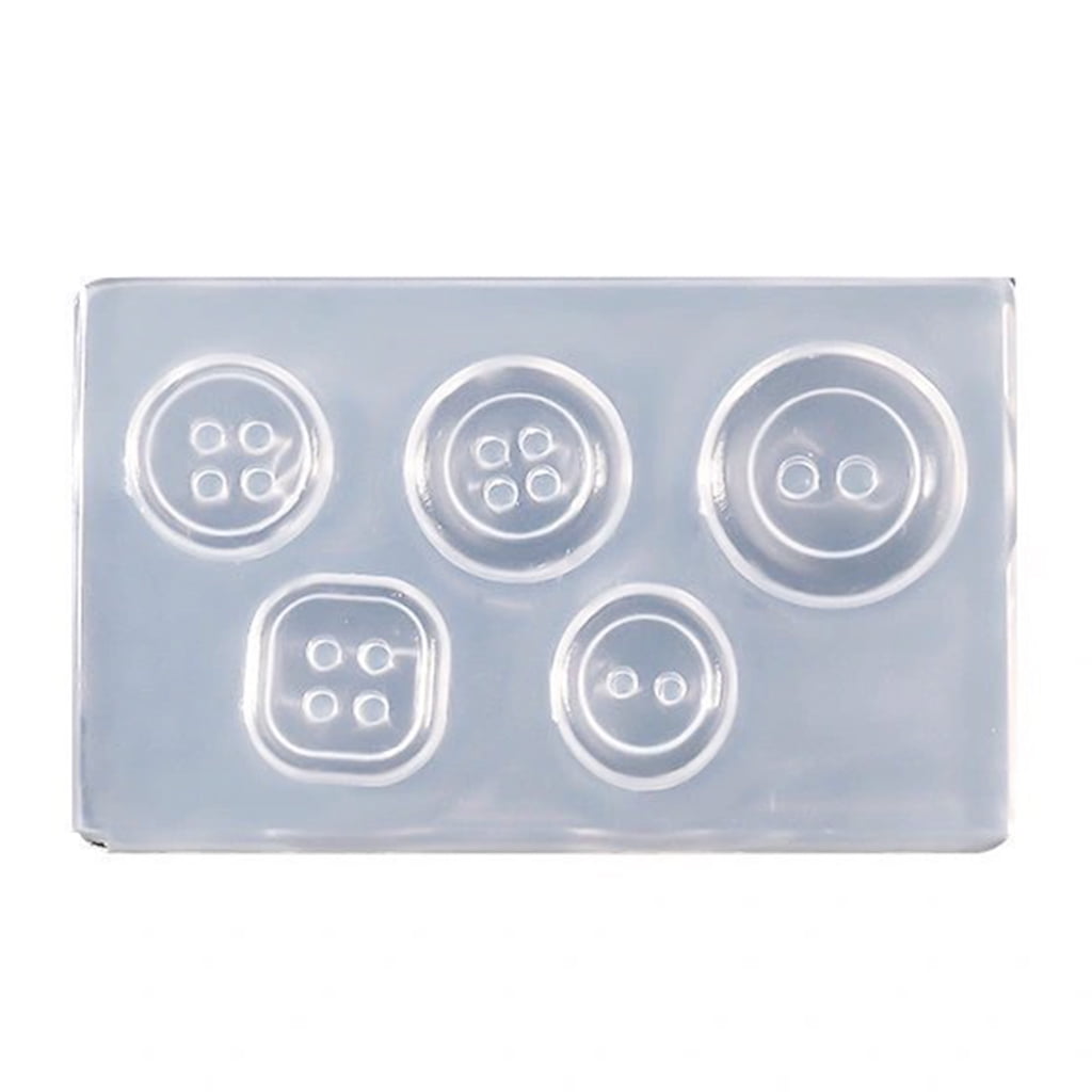 Crystal Epoxy Resin Mold Button Buckle Casting Silicone Mould - Walmart.com