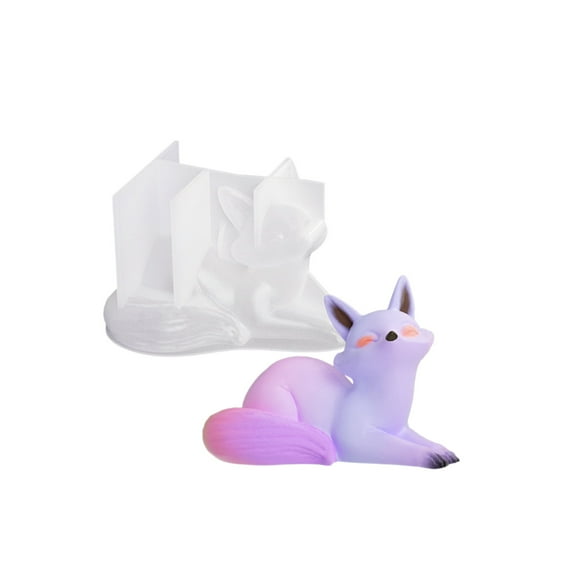 Crystal Epoxy Resin Mold Foxes Table Jewelry Silicone Mold for Making ...