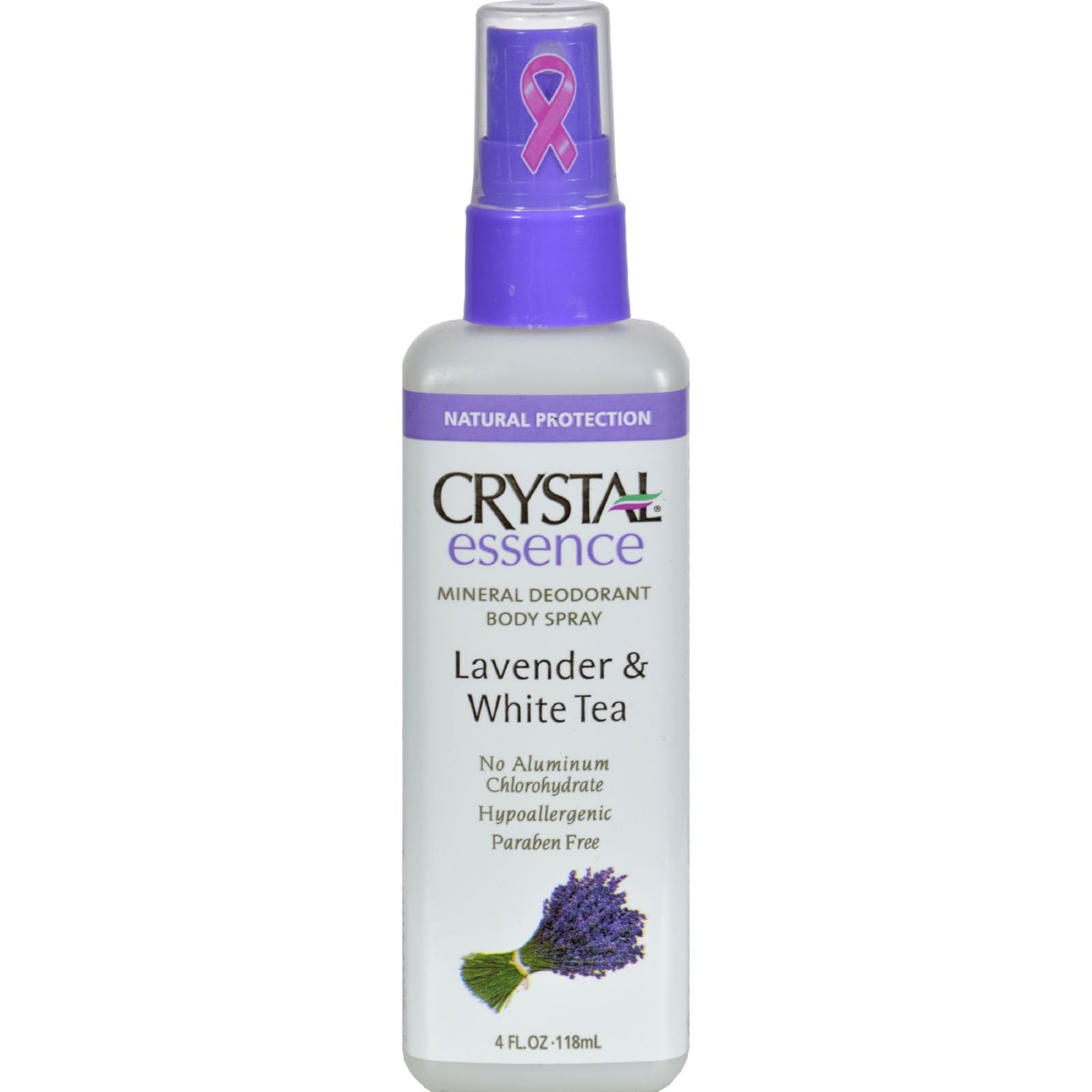 Crystal Essence Mineral Deodorant Body Spray Lavendar & White Tea 4 oz ...