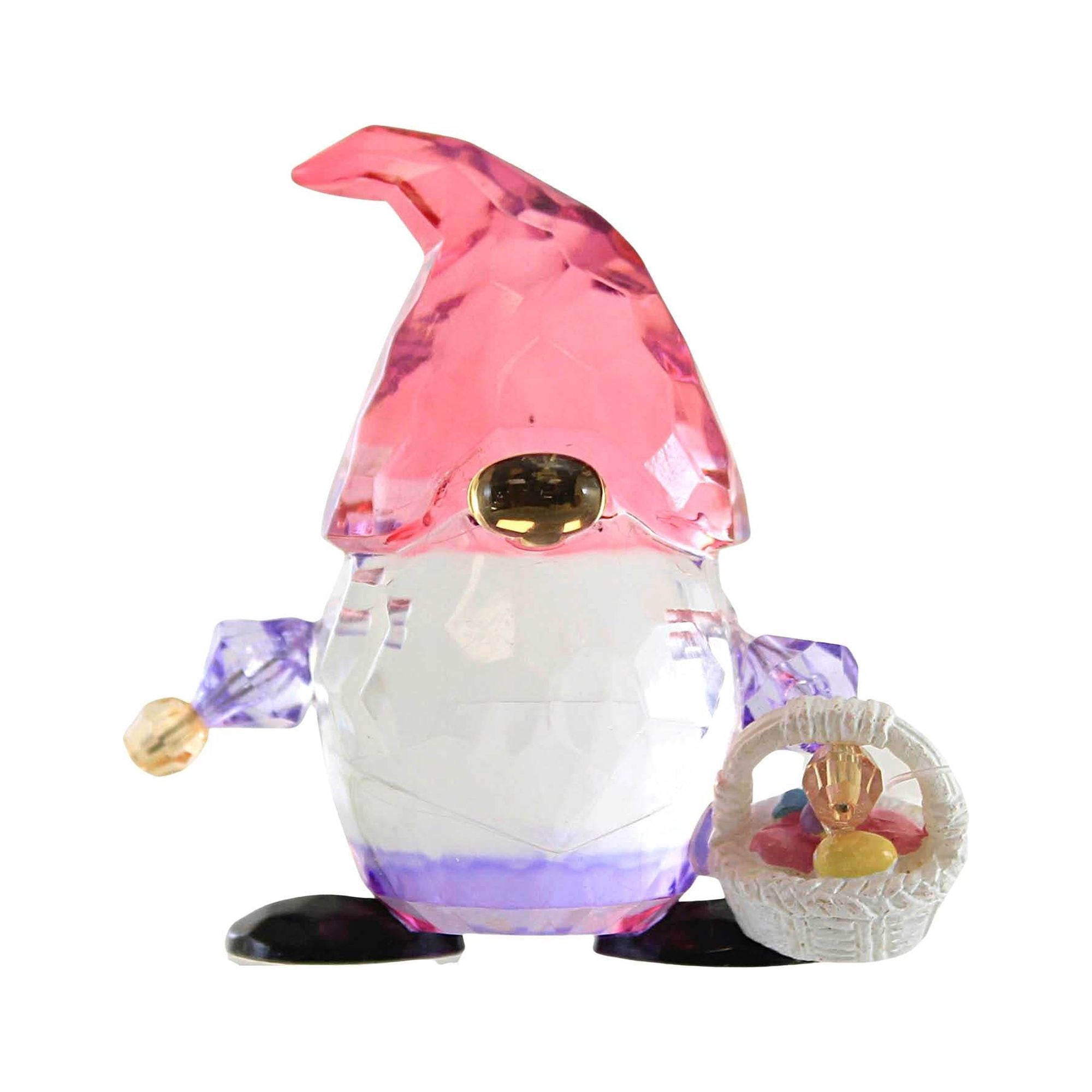 Crystal Expressions Easter Gnome Acrylic Basket Egg Facet Acrye63 Basket - Walmart.com