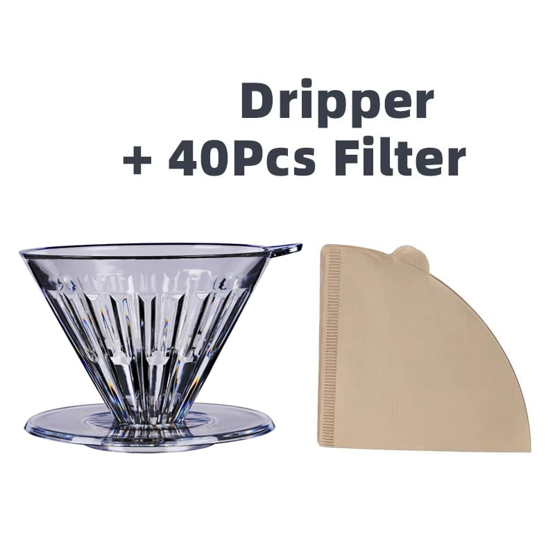 Crystal Eye Dripper 1-4 Cups Glass Slow Brewing Accessories Pour Over ...