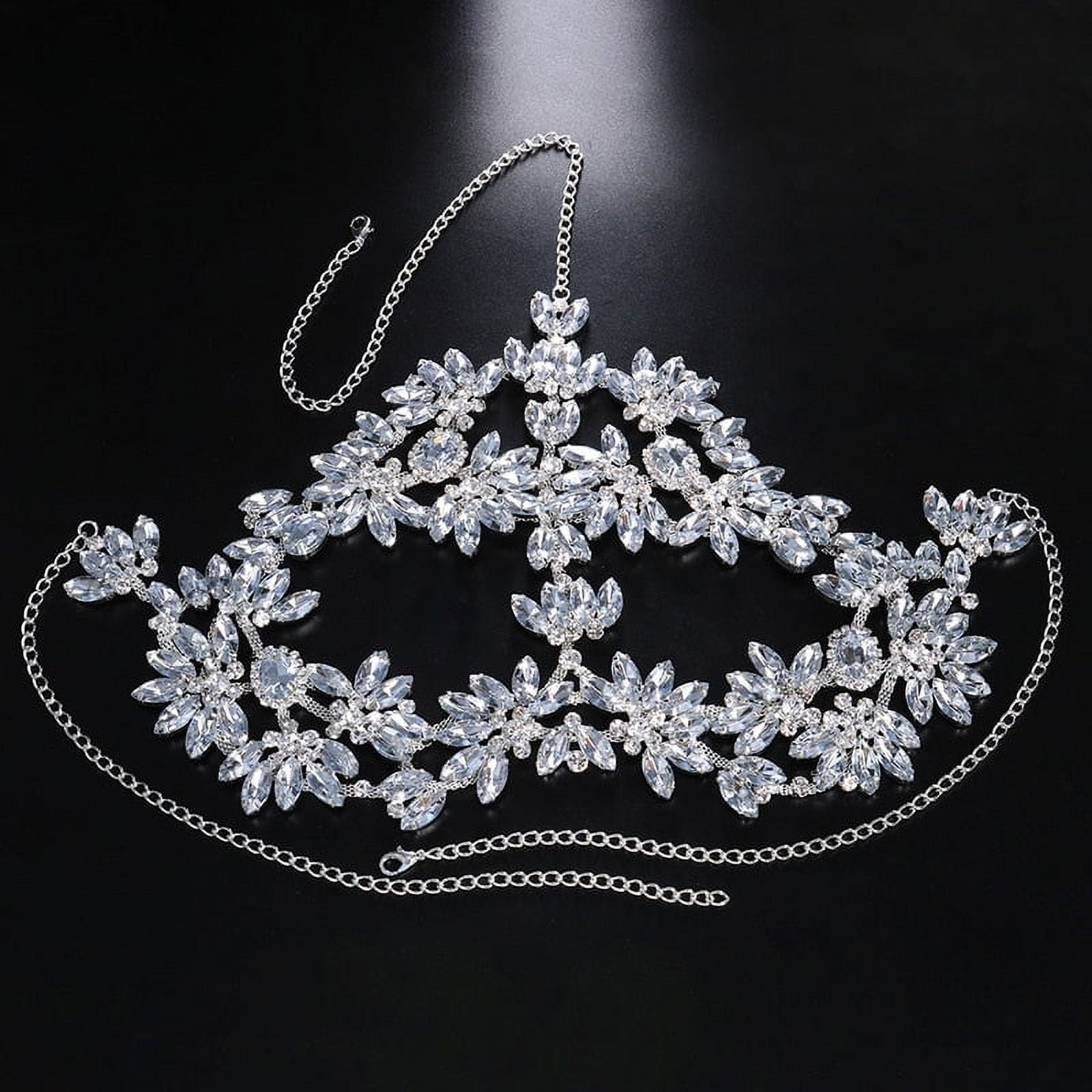 Crystal Face Masks for Women Rhinestone Masquerade Mask Halloween Mask ...