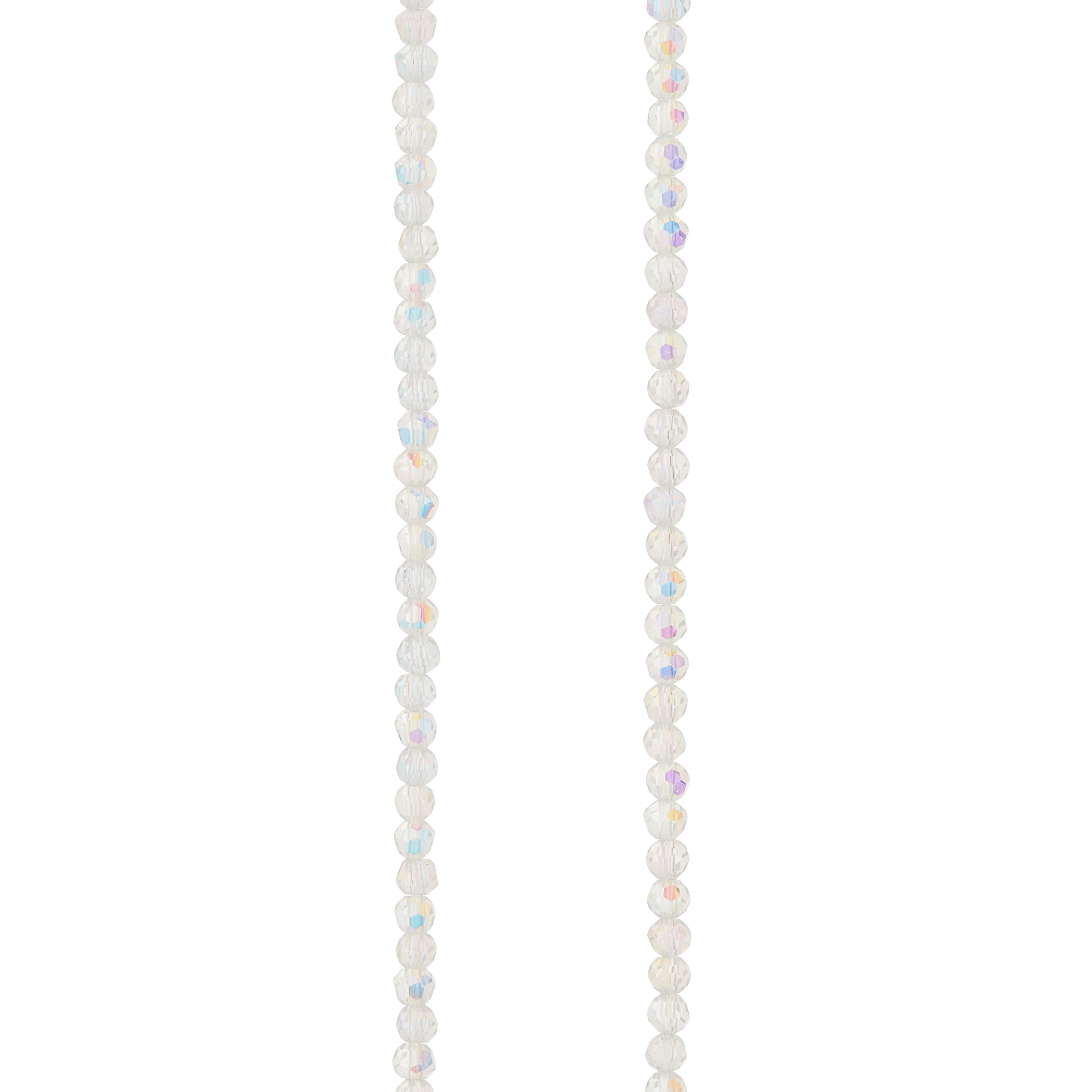 Crystal Faceted Glass Round Beads - 3mm by Bead Landing - Walmart.com