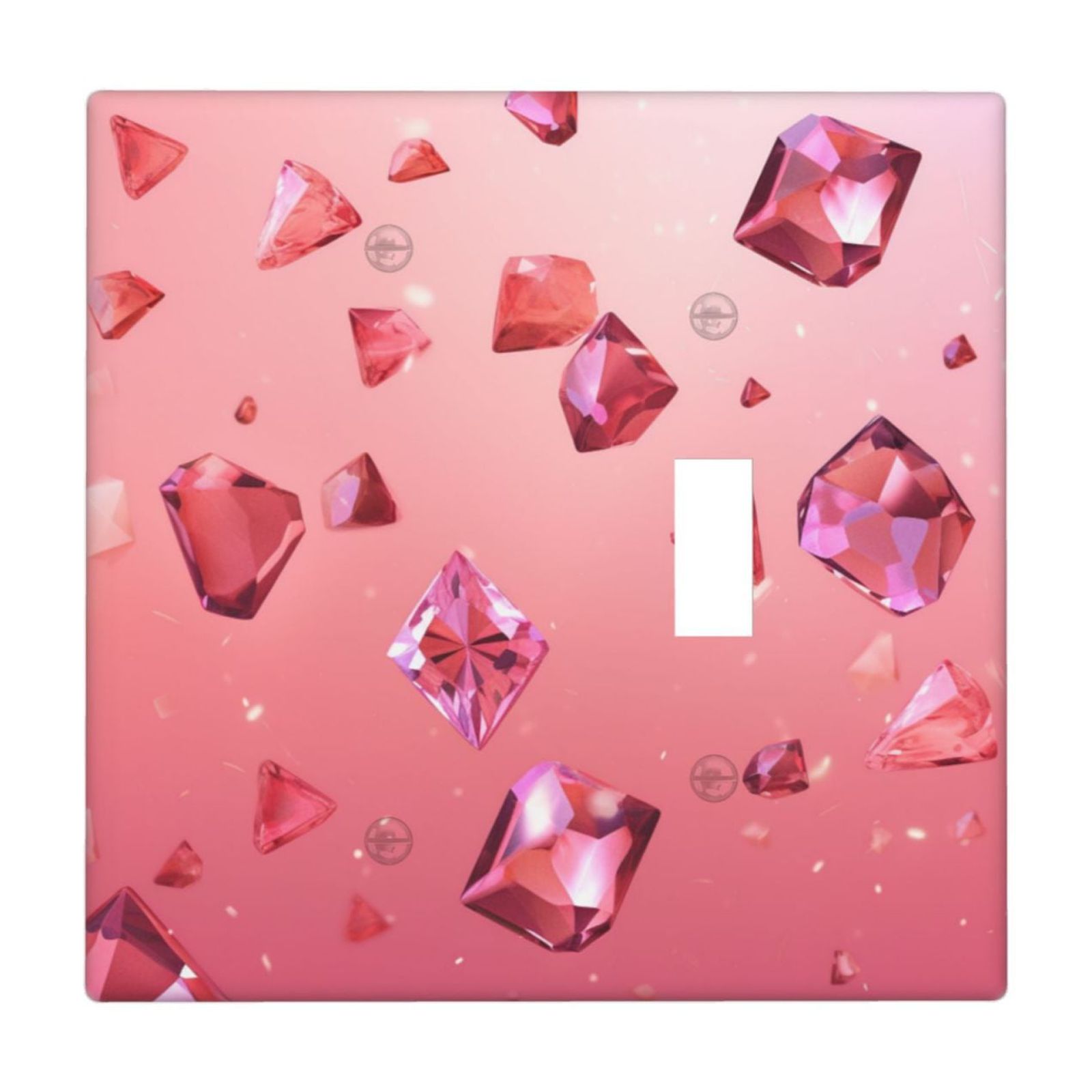 Crystal Falling Switch Cover Decorative Wall Plate / 2-Gang 1-Toggle ...