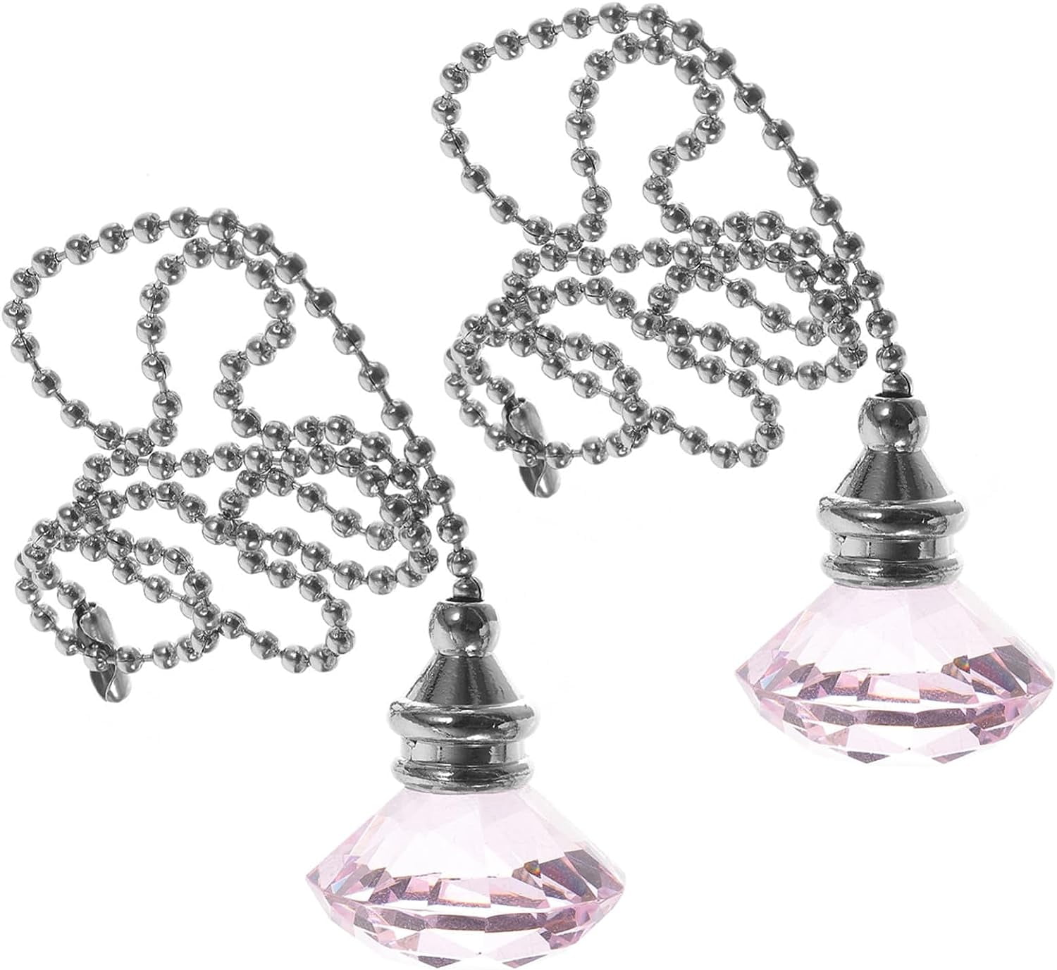 Crystal Fan Pull Chain 2pcs Ceiling Fan Pull Chain Rhinestone Beaded ...