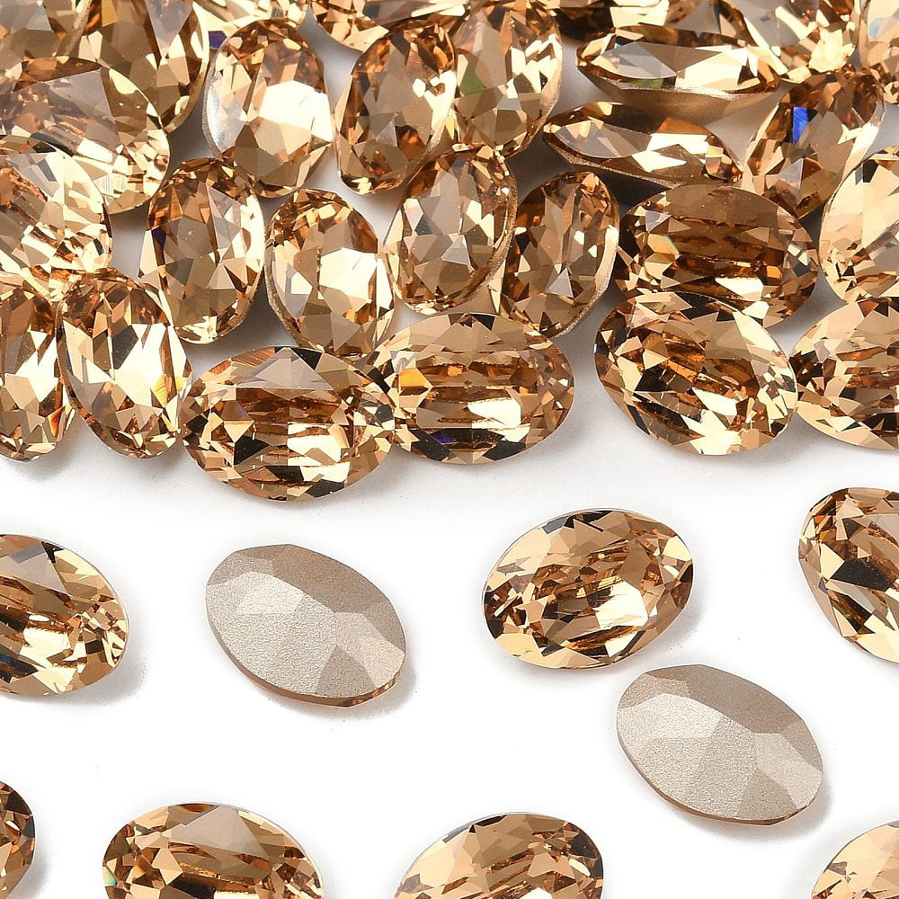 Crystal Fancy Stones Czech Crystal 435 12 601 Oval Dura Foiling 10330 ...