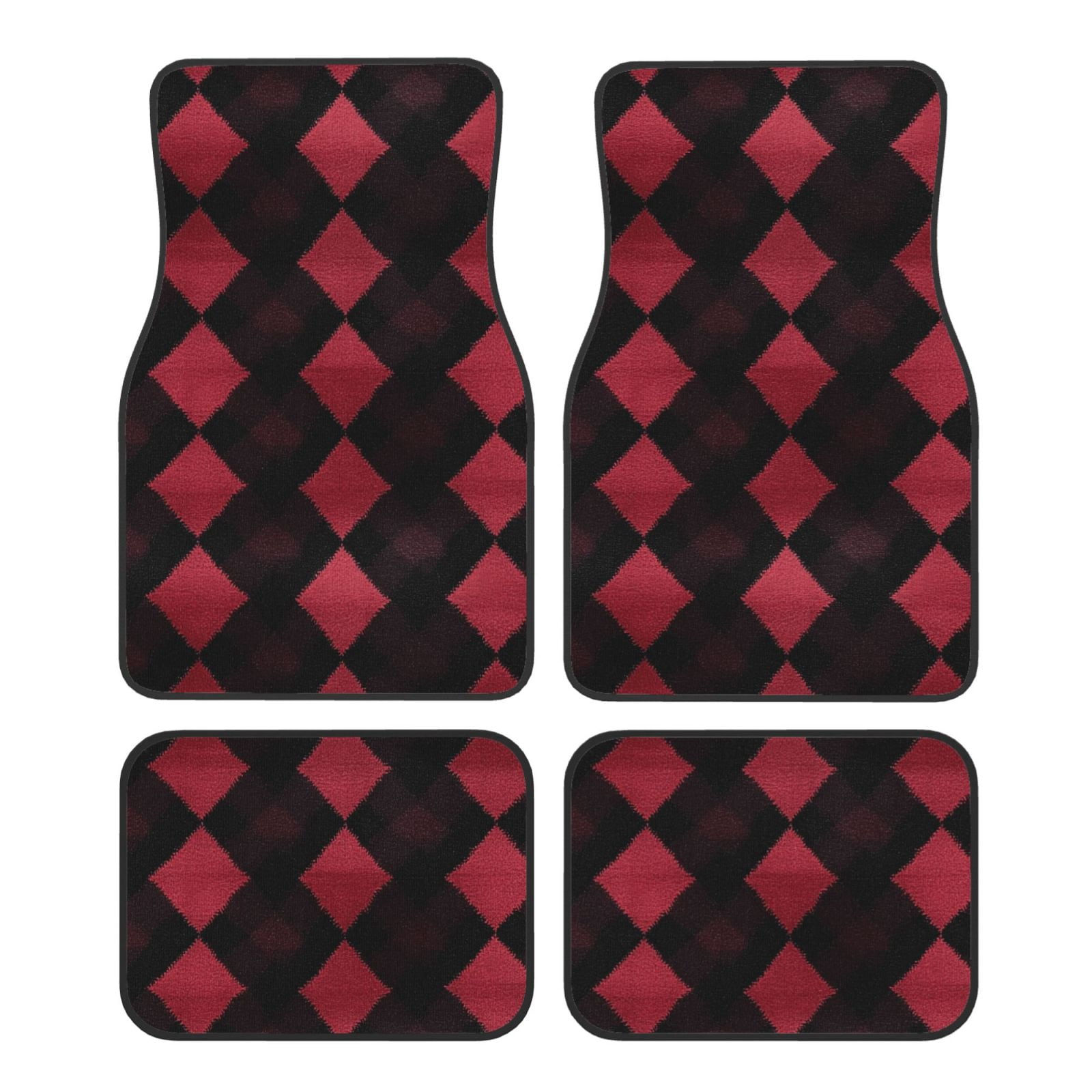 Crystal Fleece Car Floor Mats Set Of Four - Bottom Injection Molded For ...