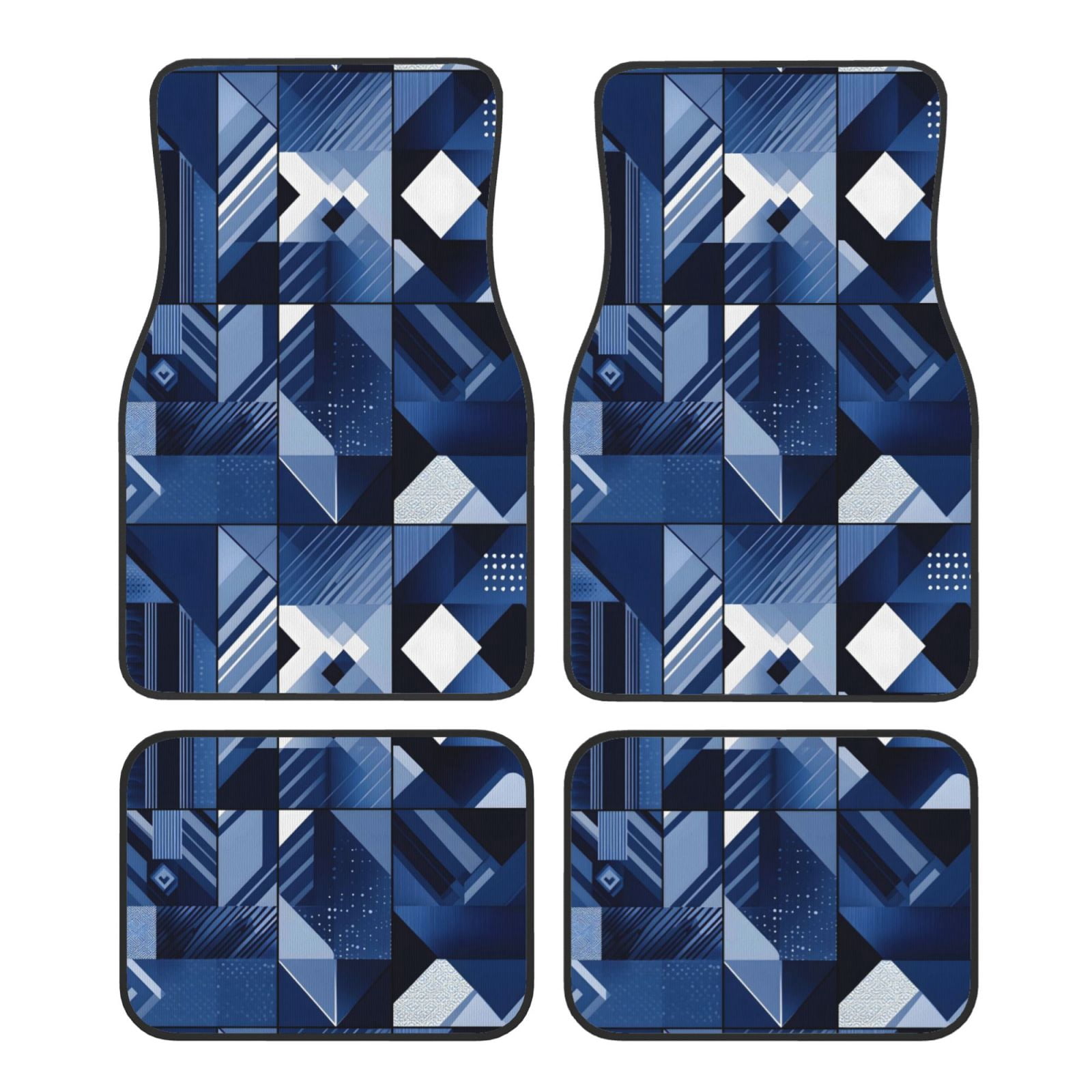 Crystal Fleece Car Floor Mats Set Of Four - Bottom Injection Molded For ...