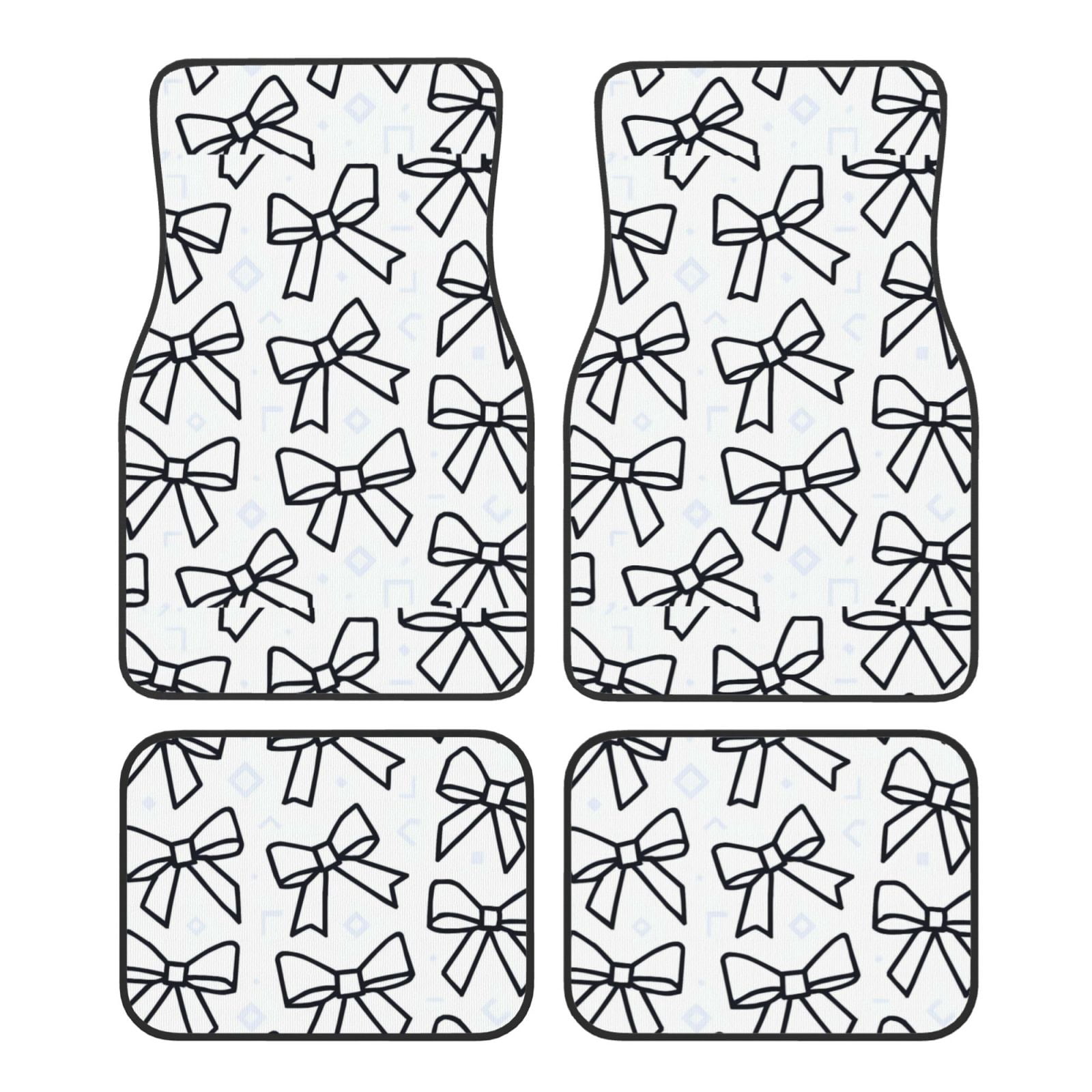 Crystal Fleece Car Floor Mats Set Of Four - Bottom Injection Molded For ...