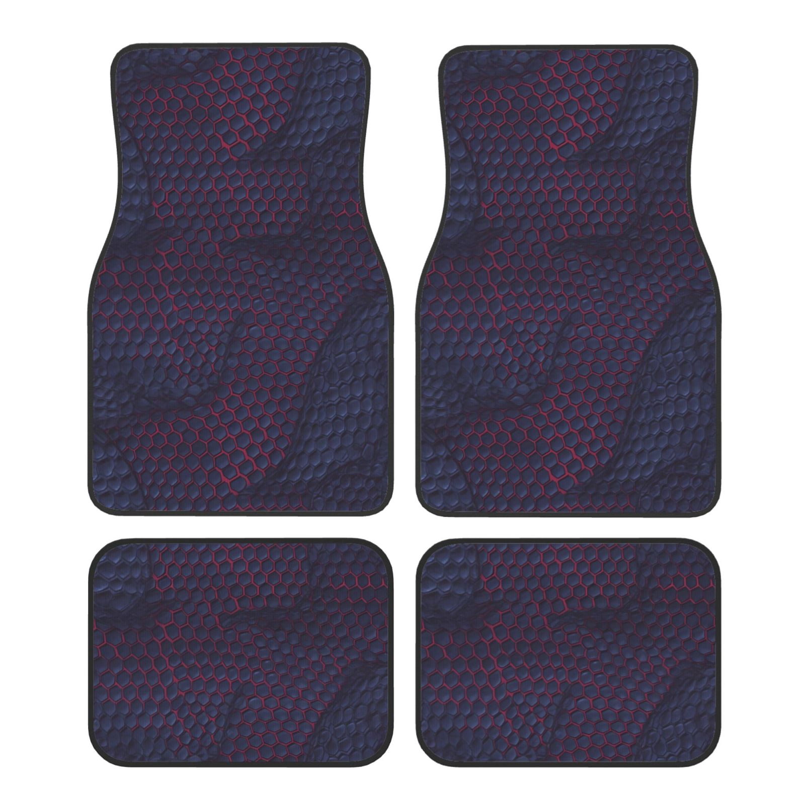 Crystal Fleece Car Floor Mats Set Of Four - Bottom Injection Molded For ...