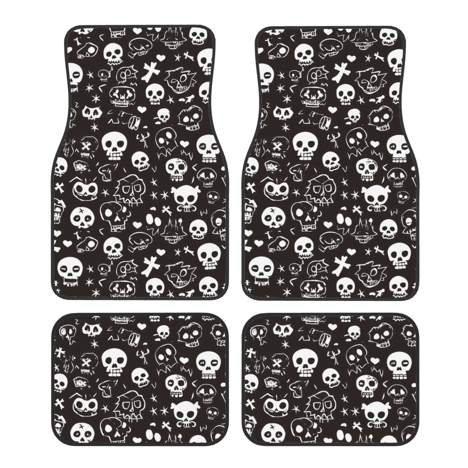 Crystal Fleece Car Floor Mats Set Of Four - Bottom Injection Molded For ...