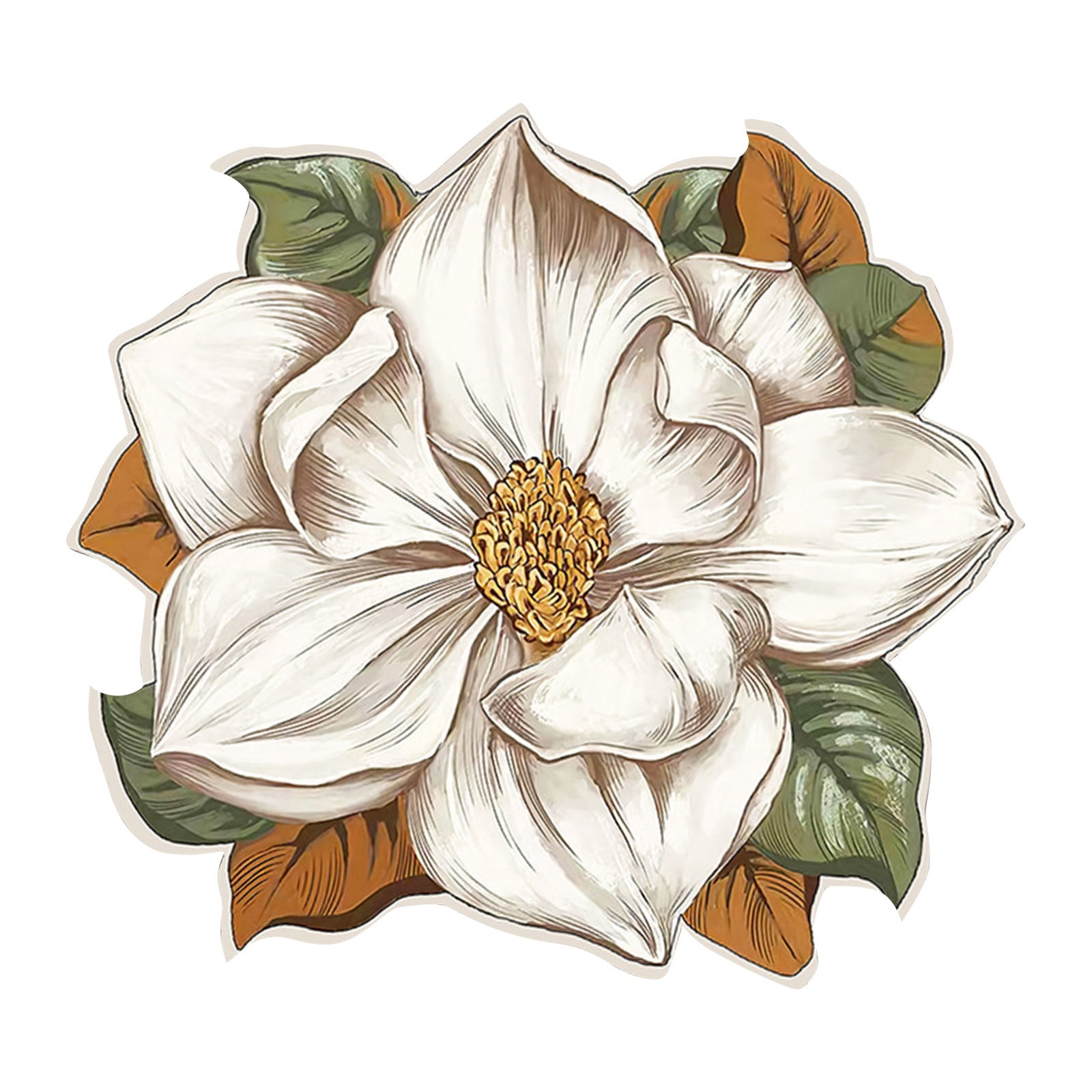 Crystal Fleece Decorative Rug With Orchid Flower Pattern - 40X40 Inch ...