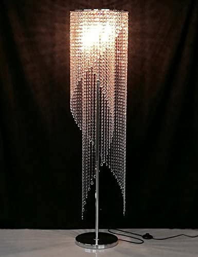 Crystal Floor Lamp, Elegant Rain Lamp, Modern Lava Lamp for Living Room ...