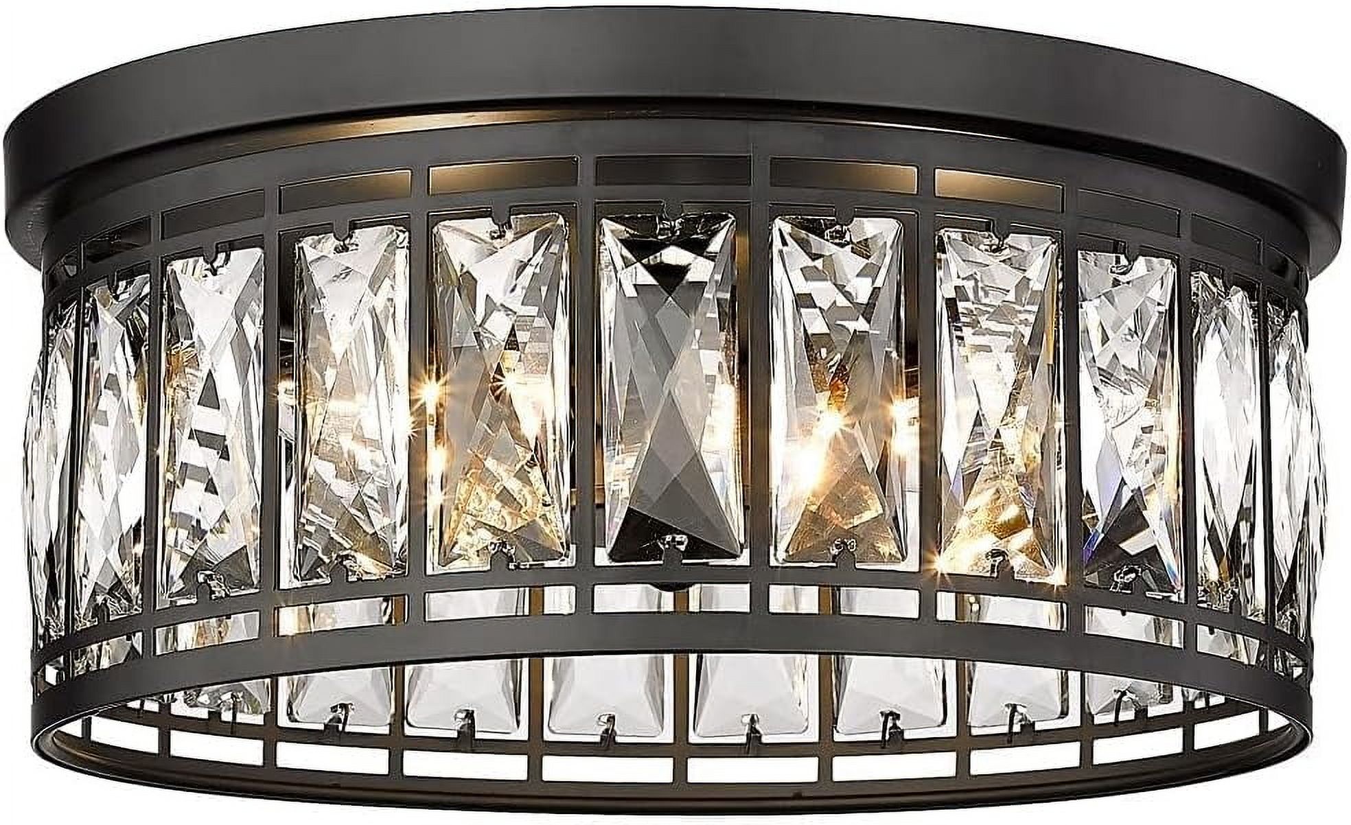 Crystal Flush Mount Ceiling Light, Contemporary Ceiling Lighting ...
