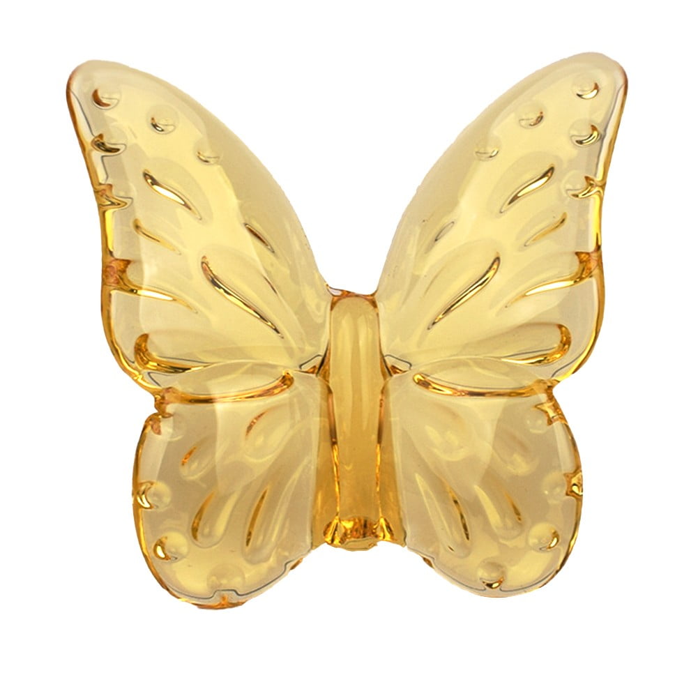 Crystal Flying Butterfly Figurine Collection Cut Glass Ornament Statue ...