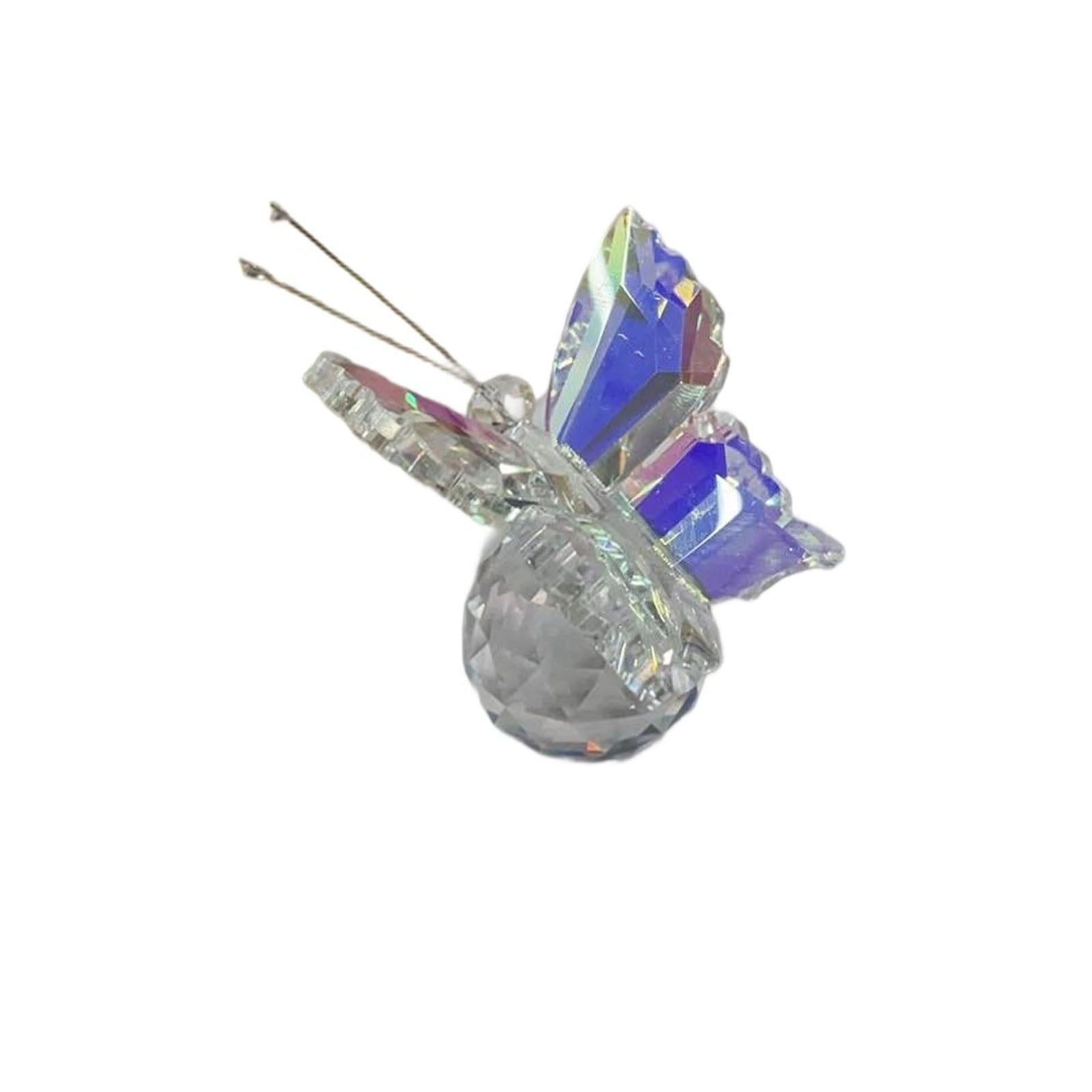 Crystal Flying Butterfly With Crystal Ball Base Statue Collection Cut ...