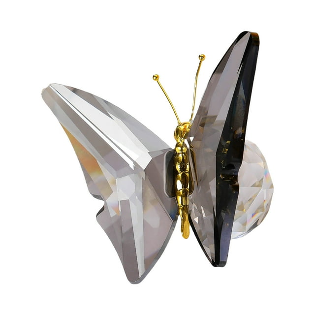 Crystal Flying Butterfly with Crystal Base Figurine Collection Cut ...