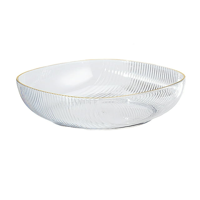 Crystal Fruit tray living room transparent tea heart nut dry compote ...