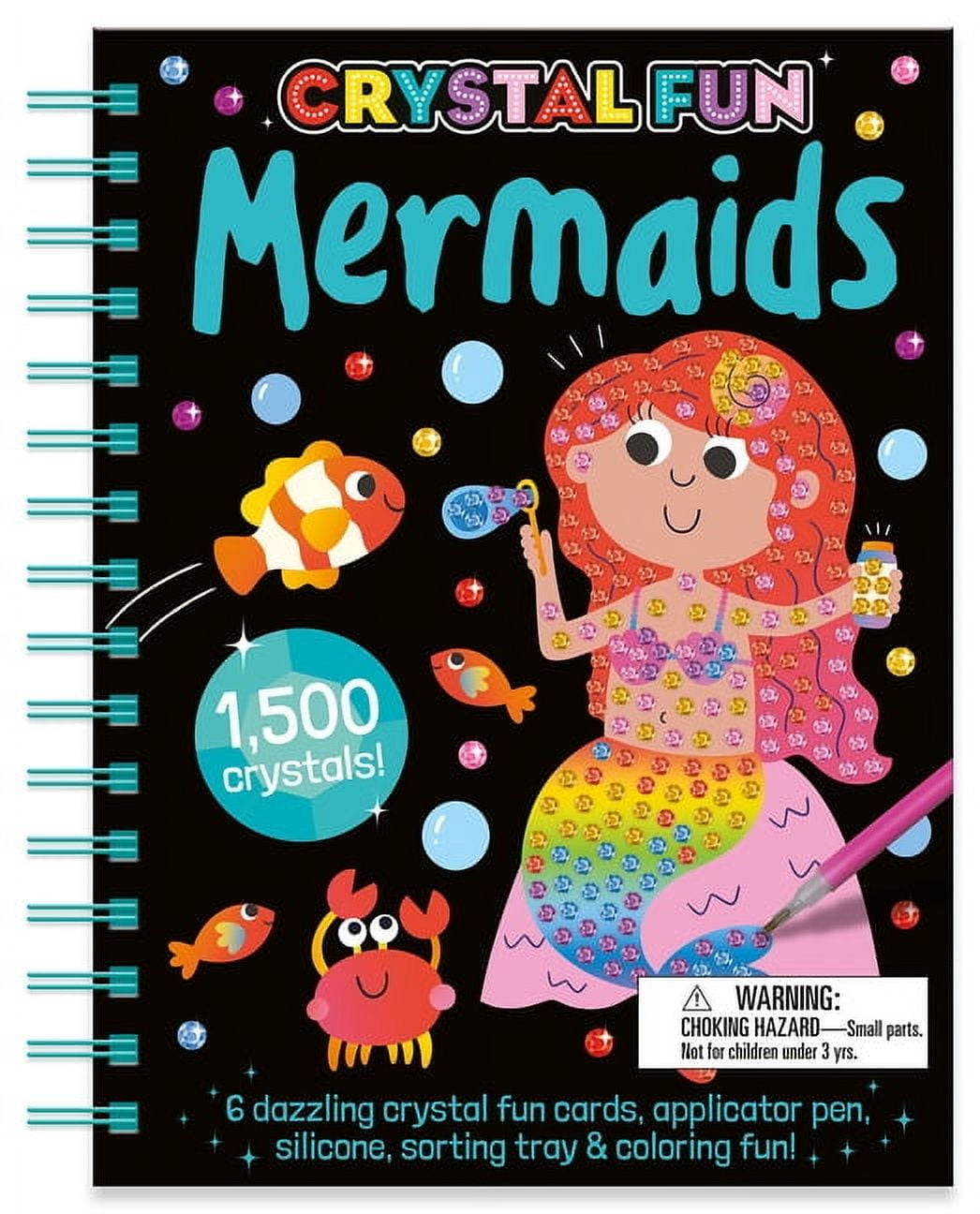 Crystal Fun Crystal Fun: Mermaids, (Spiral-Bound) - Walmart.com