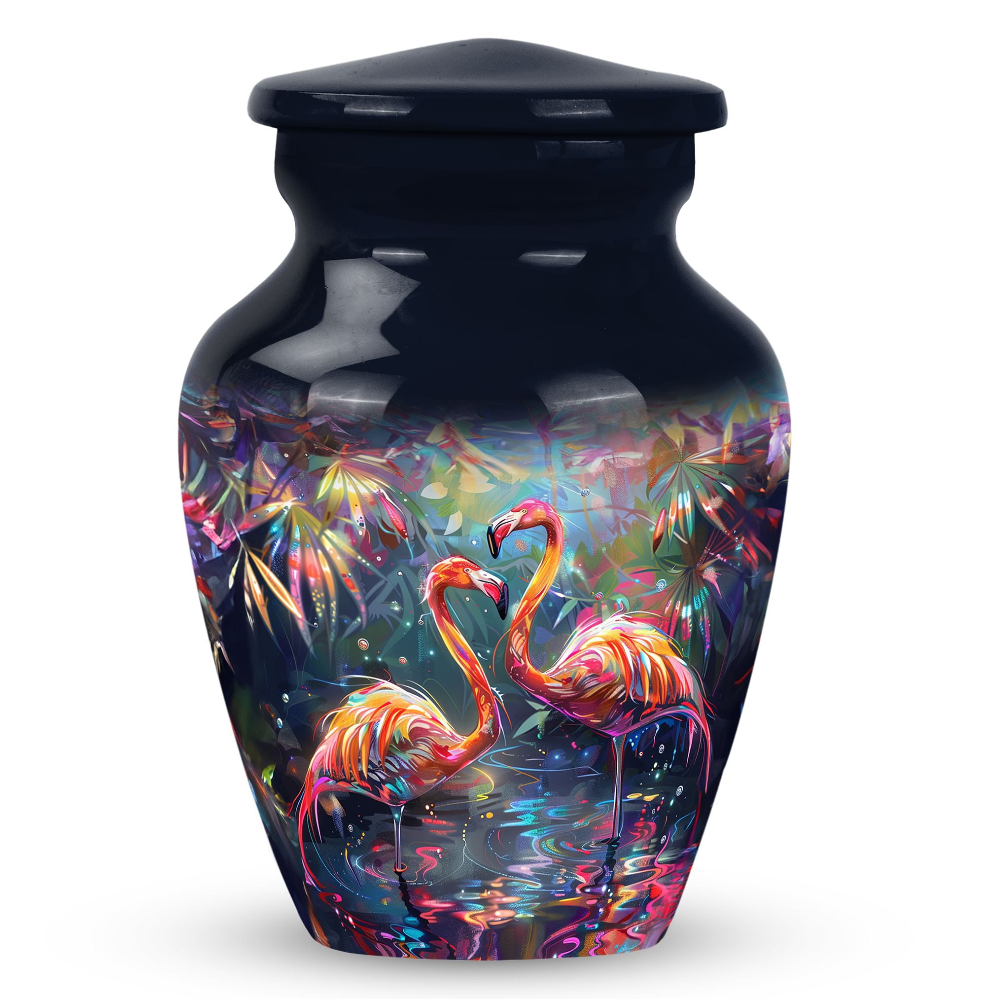 Crystal Garden Flamingo Dance Bird - Small Keepsake Urns - Small ...