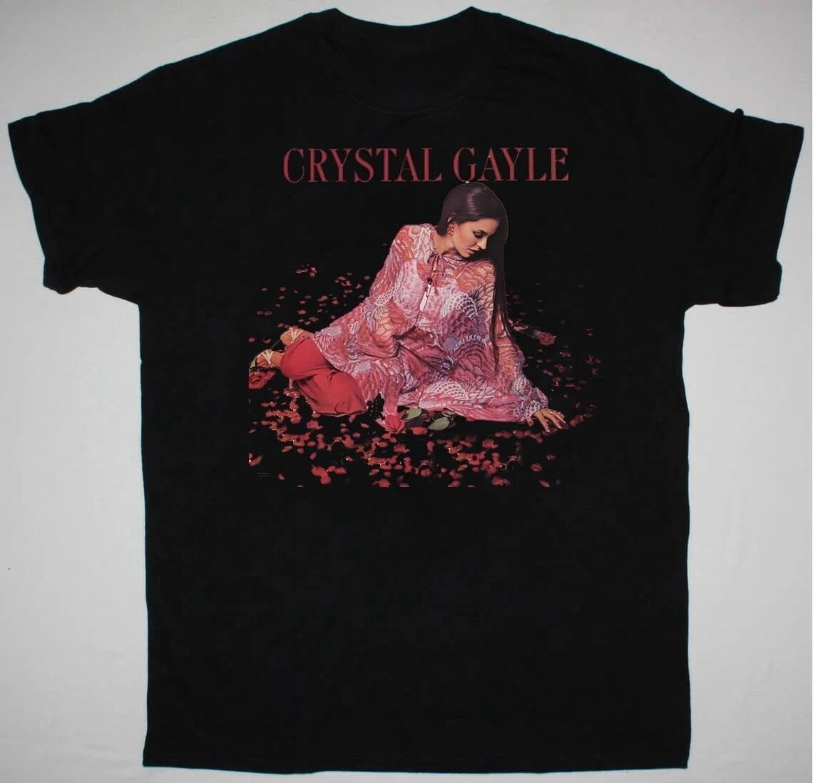 Crystal Gayle Black T-Shirt Cotton Full Size Unisex S-5XL - Walmart.com