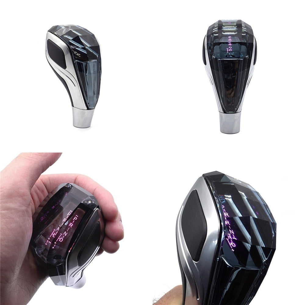 Crystal Gear Shift Knob LED Colorful Light For 12mm 10mm 8mm Threaded ...