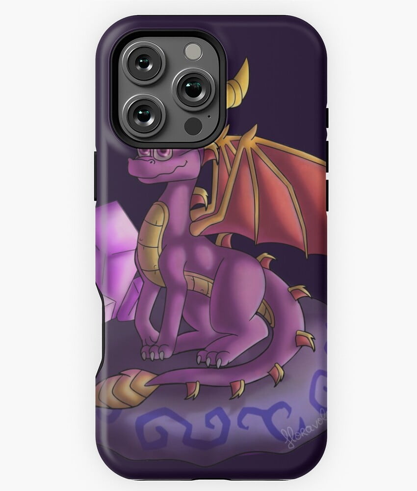Crystal Gem Spyro Video Game Art Phone Case for iPhone 16 15 14 13 12 ...