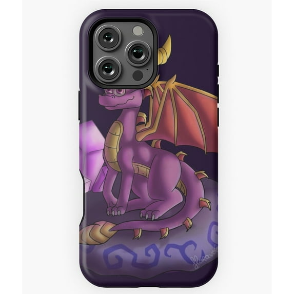 Crystal Gem Spyro Video Game Art Phone Case for iPhone 16 15 14 13 12 ...