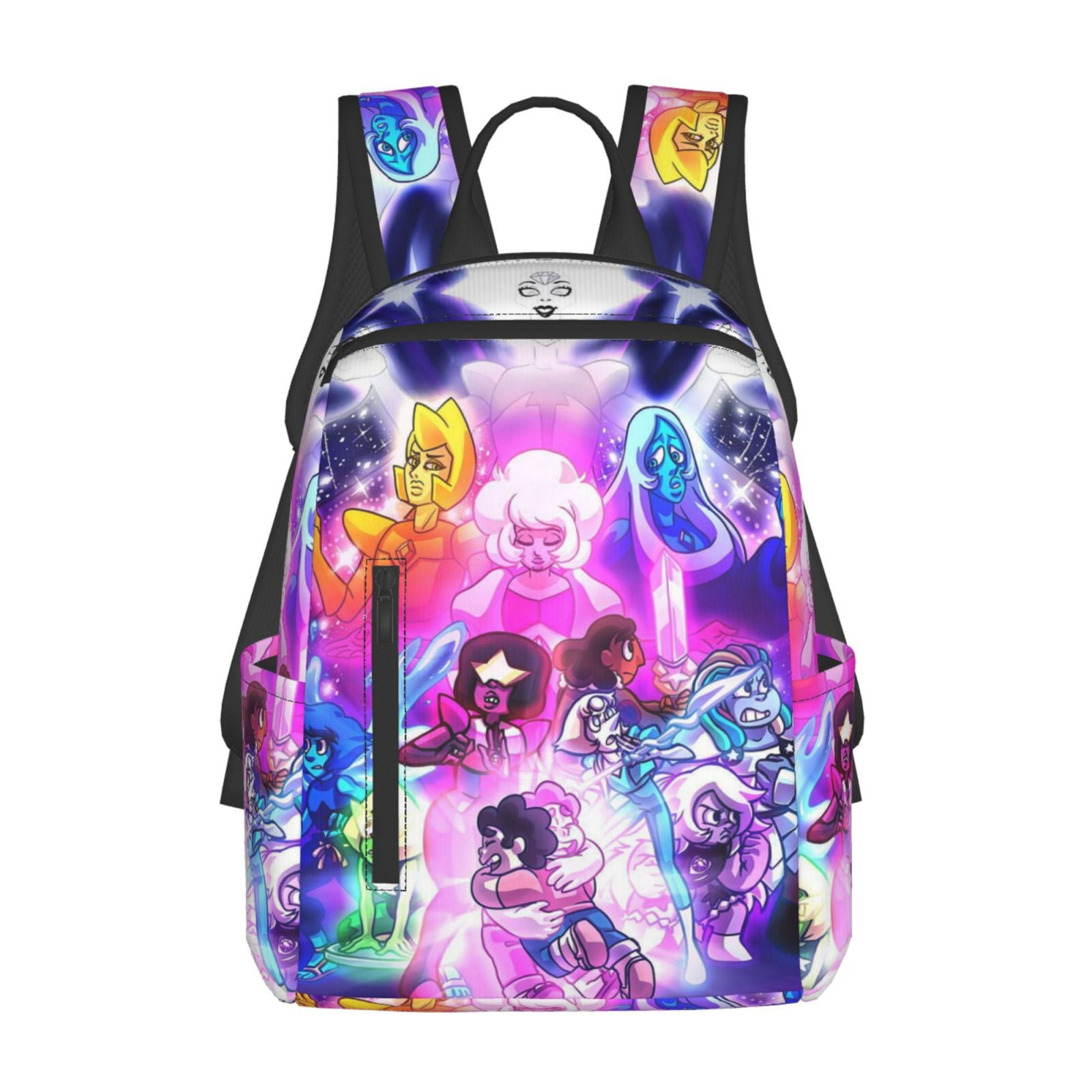 Crystal Gems Steven Universe Backpack Unisex Daypack Adjustable Lightweight Bookbag Student ...