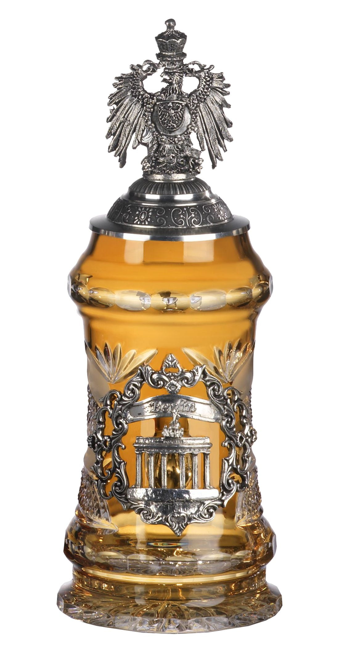 Crystal German Beer Stein 0.5 liter tankard, beer mug - Walmart.com