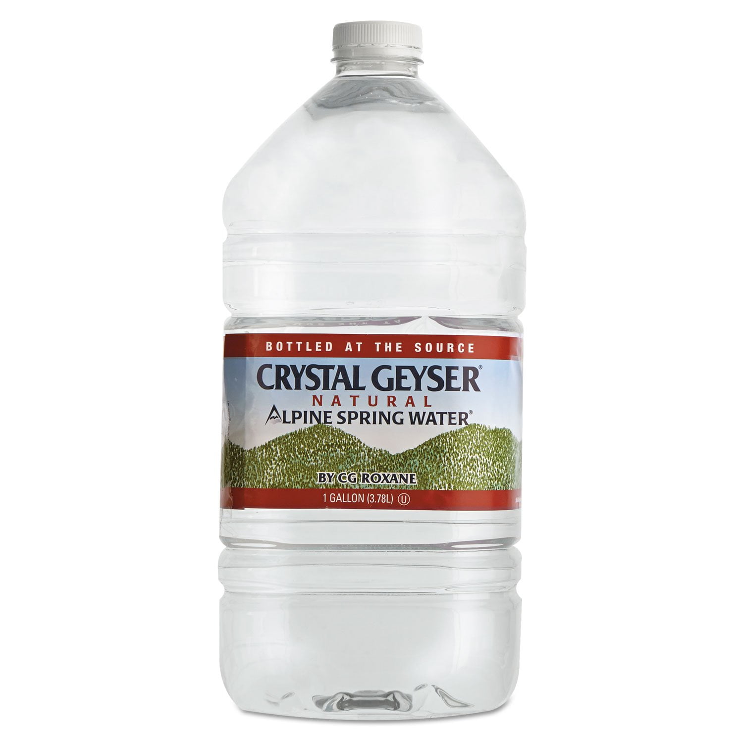 Crystal Geyser Purified Bottled Water, 1 Gallon Drinking Jug, 6 Pack ...