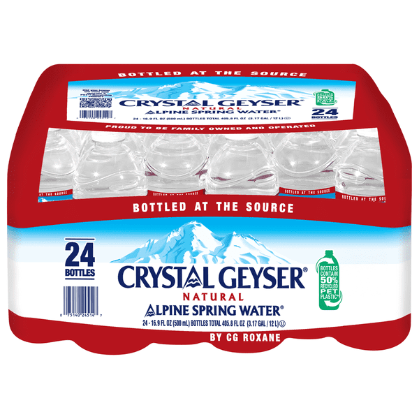 Crystal Geyser Spring Water 16.9 fl oz 24 PACK - Walmart.com