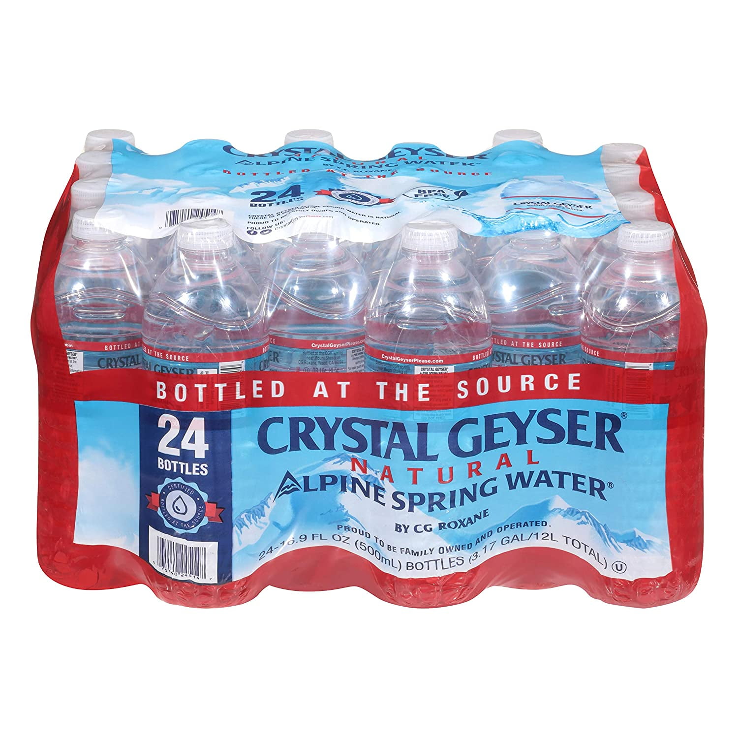 Crystal Geyser, Water Spring, 16.9 Fl Oz (Pack of 24) - Walmart.com